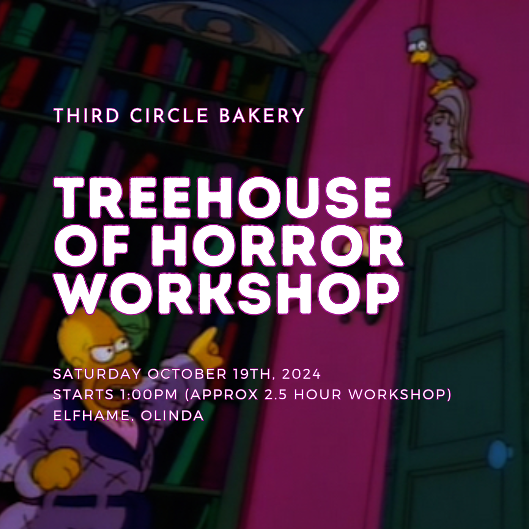 TREEHOUSE OF HORROR Cupcake Workshop at Elfhame – Third Circle Bakery